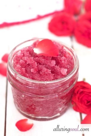 DIY Rose Sugar Scrub For Smooth and Flawless Skin