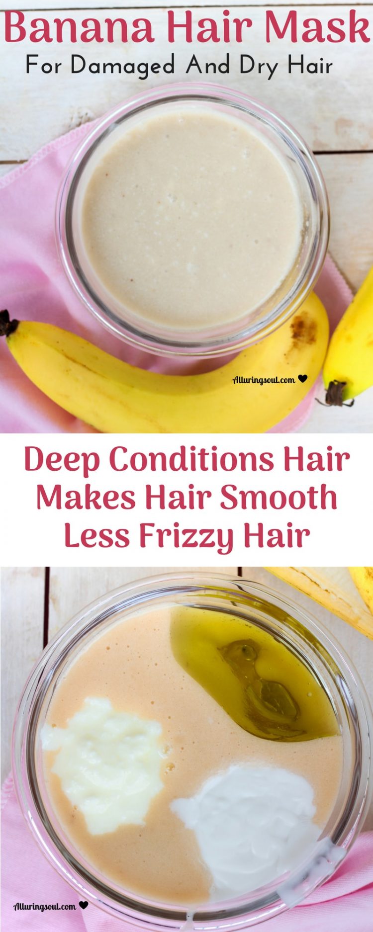 DIY Effective Banana Hair Mask For Damaged Hair