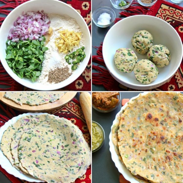 Easy And Healthy Fenugreek And Onion Flatbread - Rich in Vitamin C ...