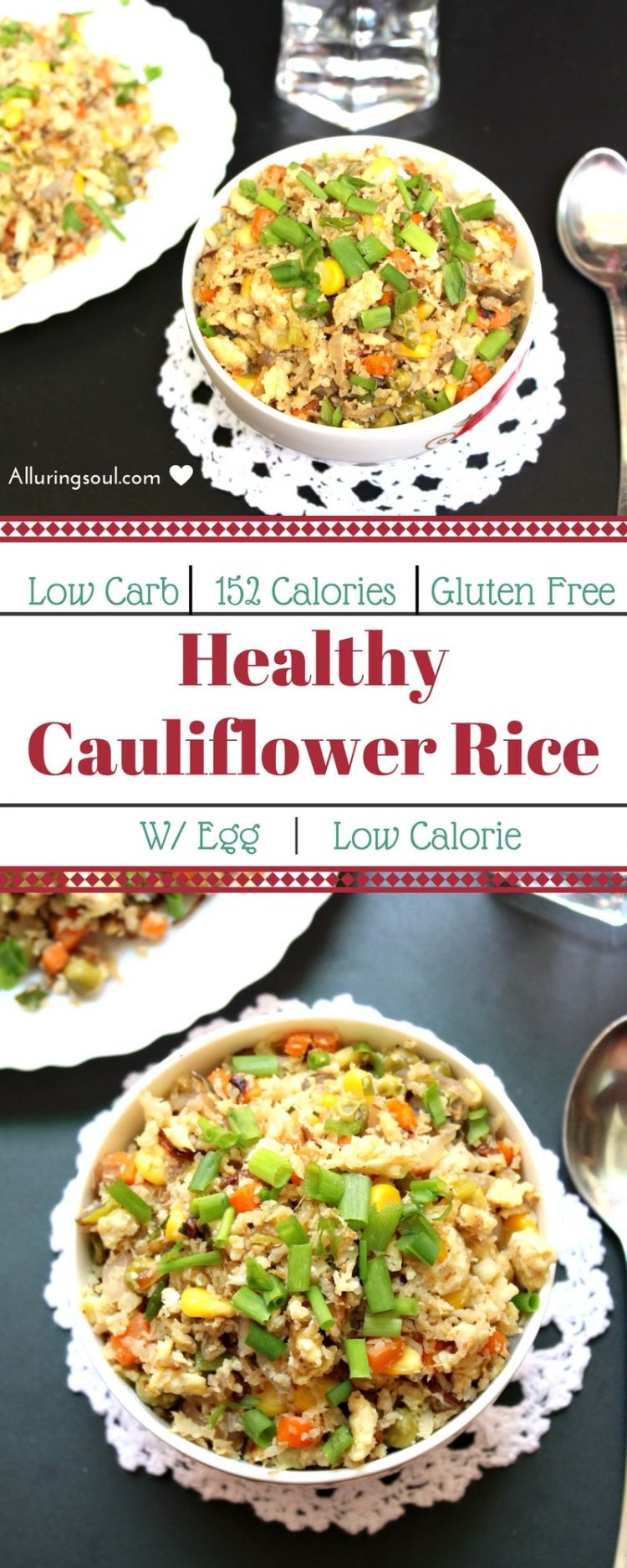 Healthy Cauliflower Rice - Low Carb, Low Calorie & Gluten Free