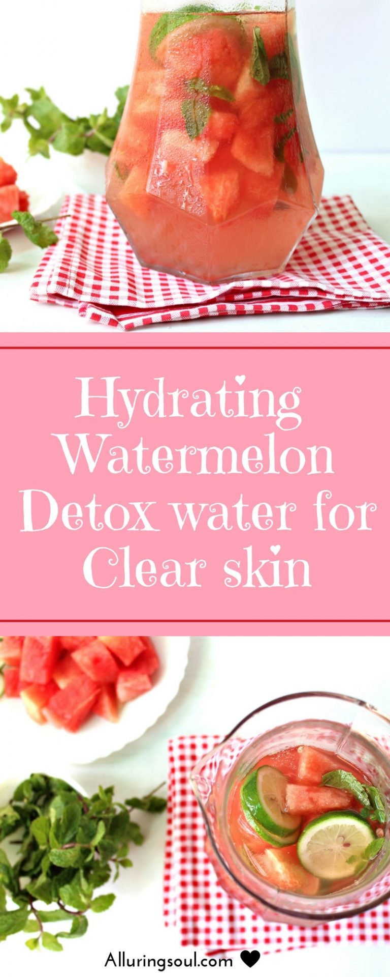 Hydrating Watermelon Detox Water For Clear Skin
