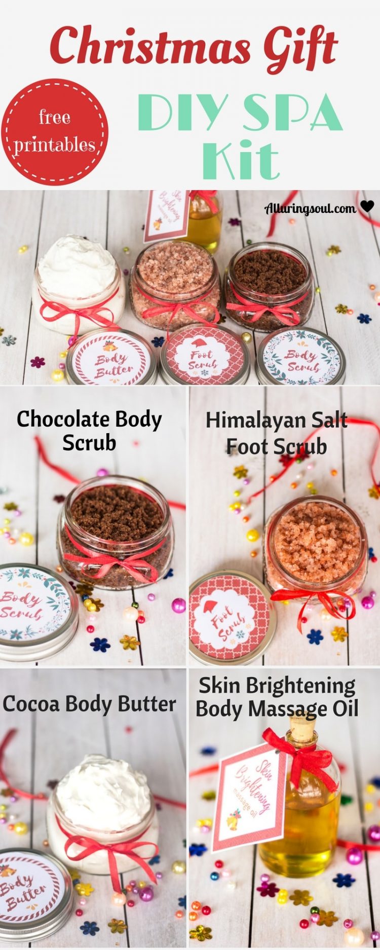 DIY All Natural Spa Kit For Perfect Gift